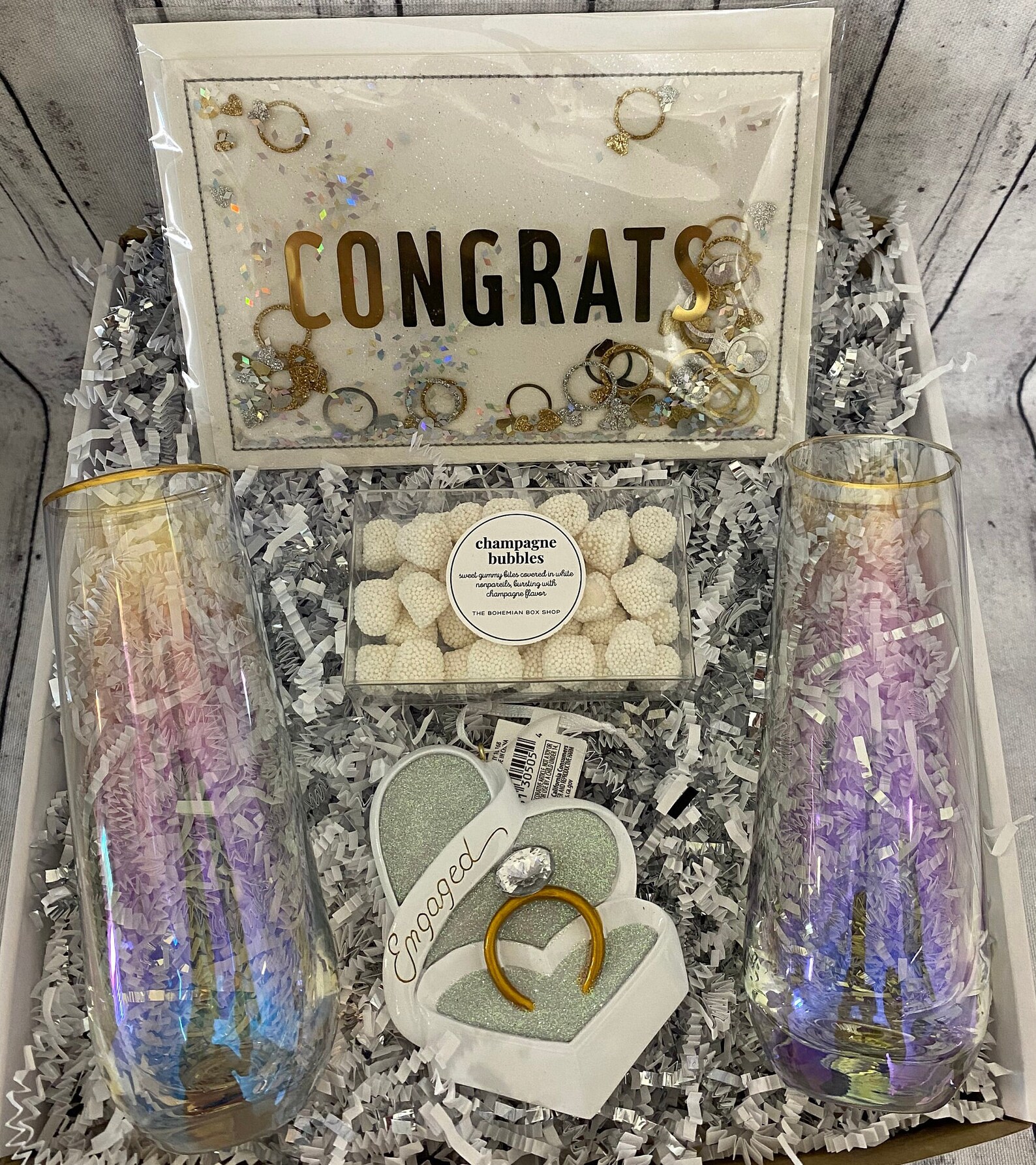 Engagement Gift Box Congratulations Gift Engagement Gift - Etsy