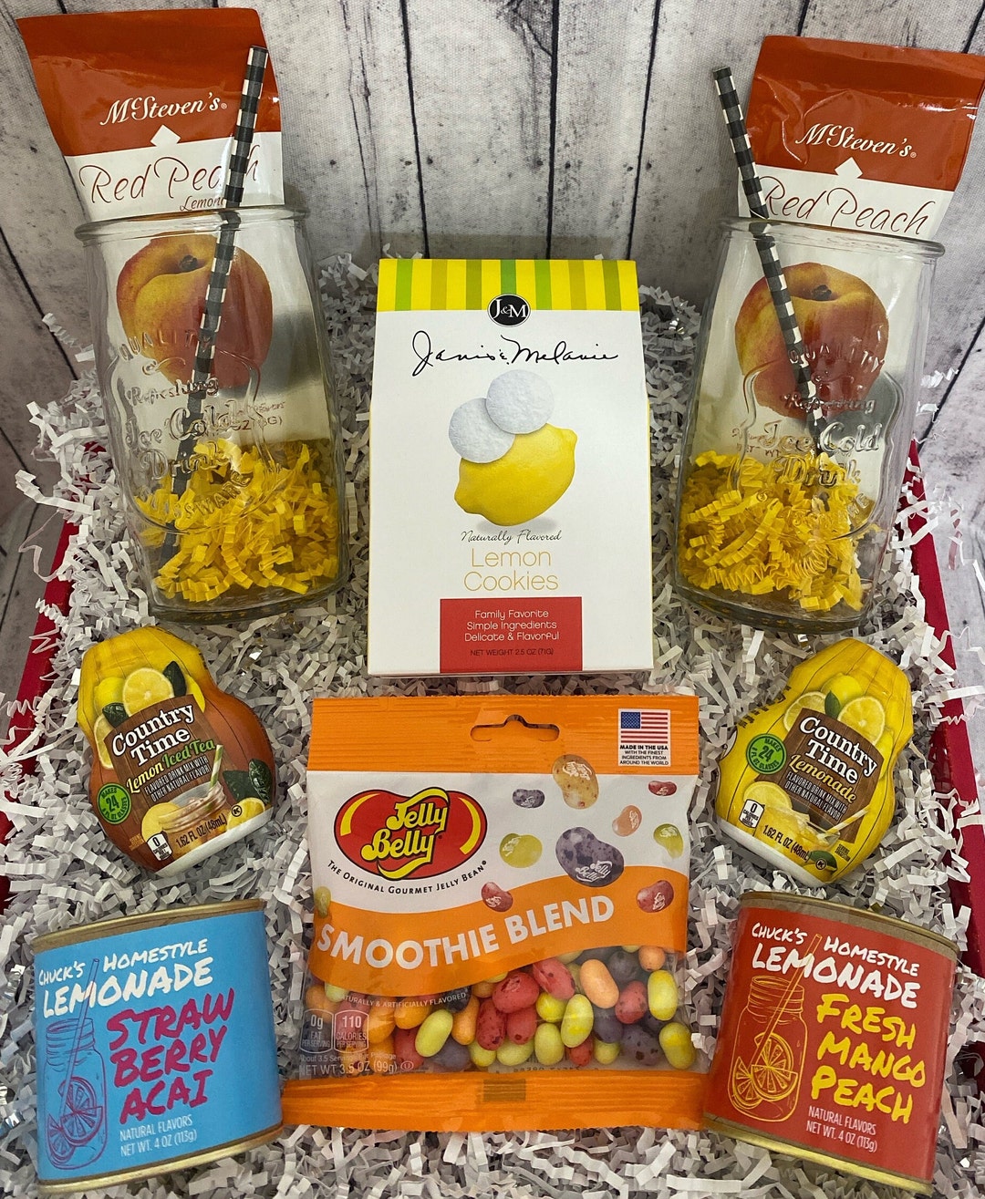 Summer Lemonade Gift Box, Gift of Cheer, Thank You Gift, Gift for ...