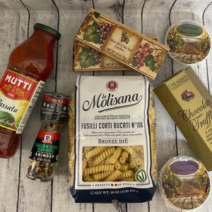 Italian Pasta Dinner, Gourmet Dinner Gift Box, Italian Dinner for Two ...