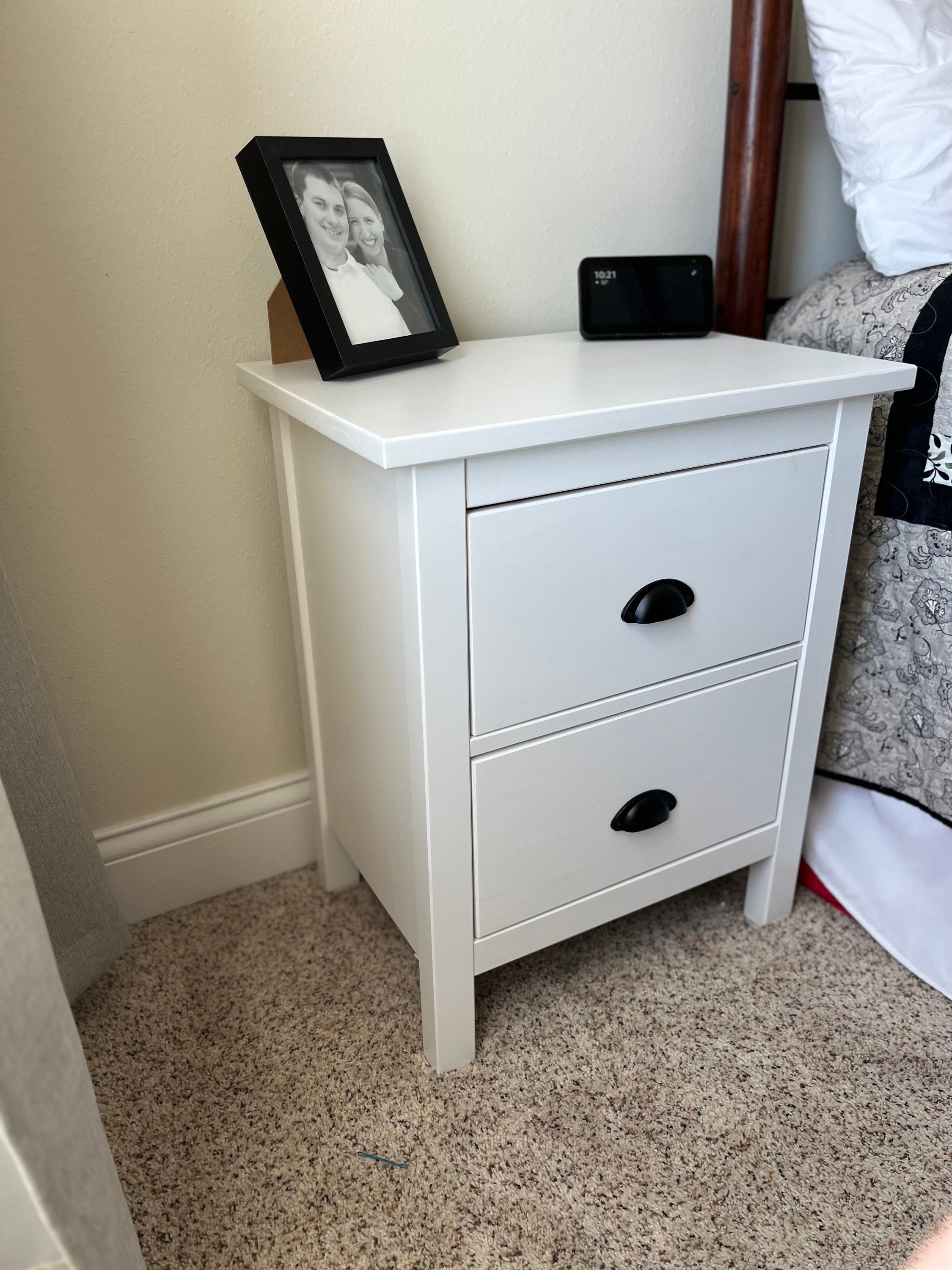 White Nightstand With Concealed Secret Hidden Compartment and - Etsy