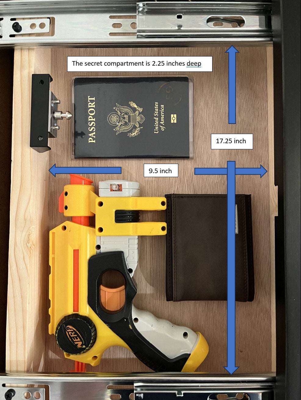 SECRET LOCKING COMPARTMENT Nightstand - Etsy