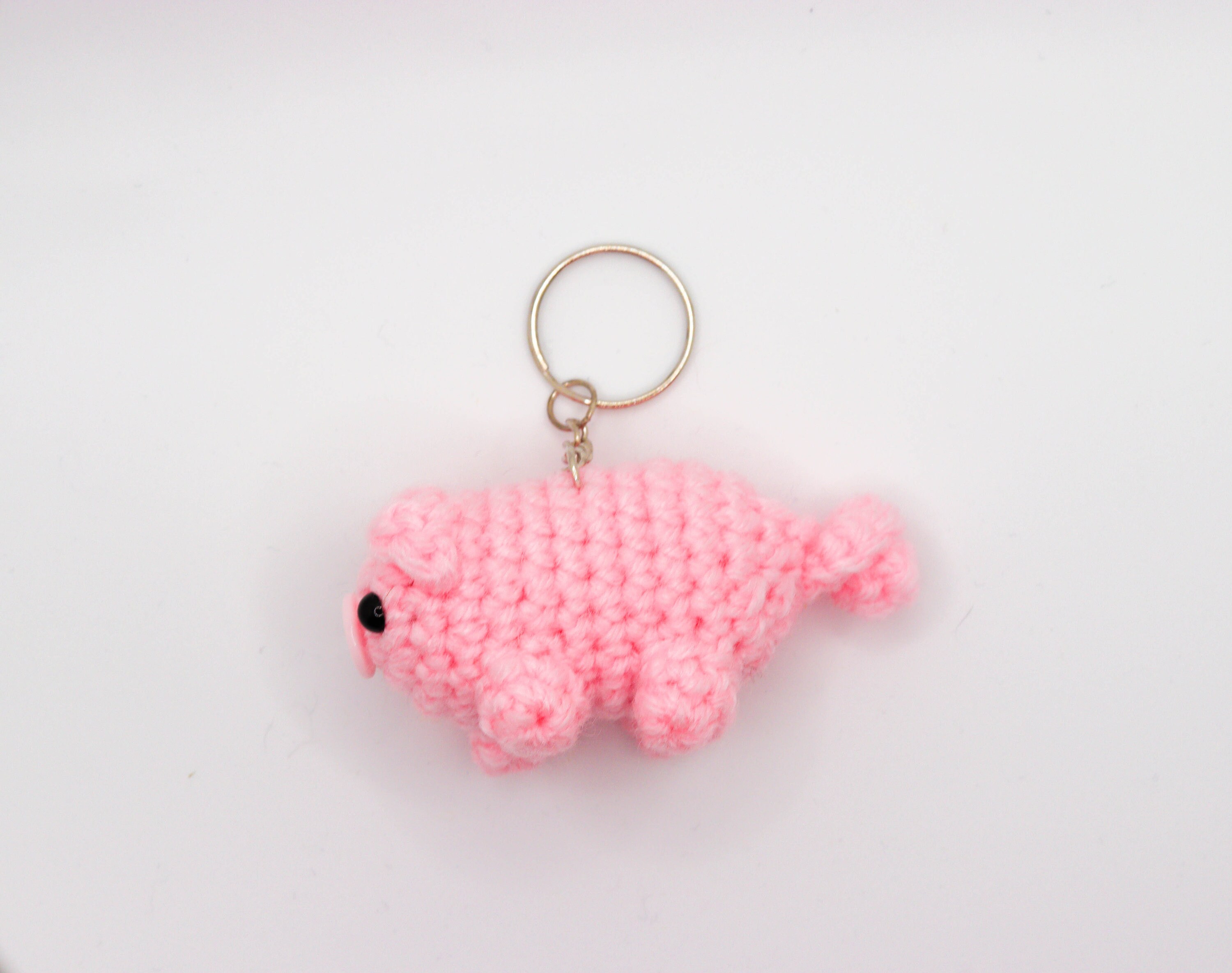 Pig Crochet Keychain - Etsy