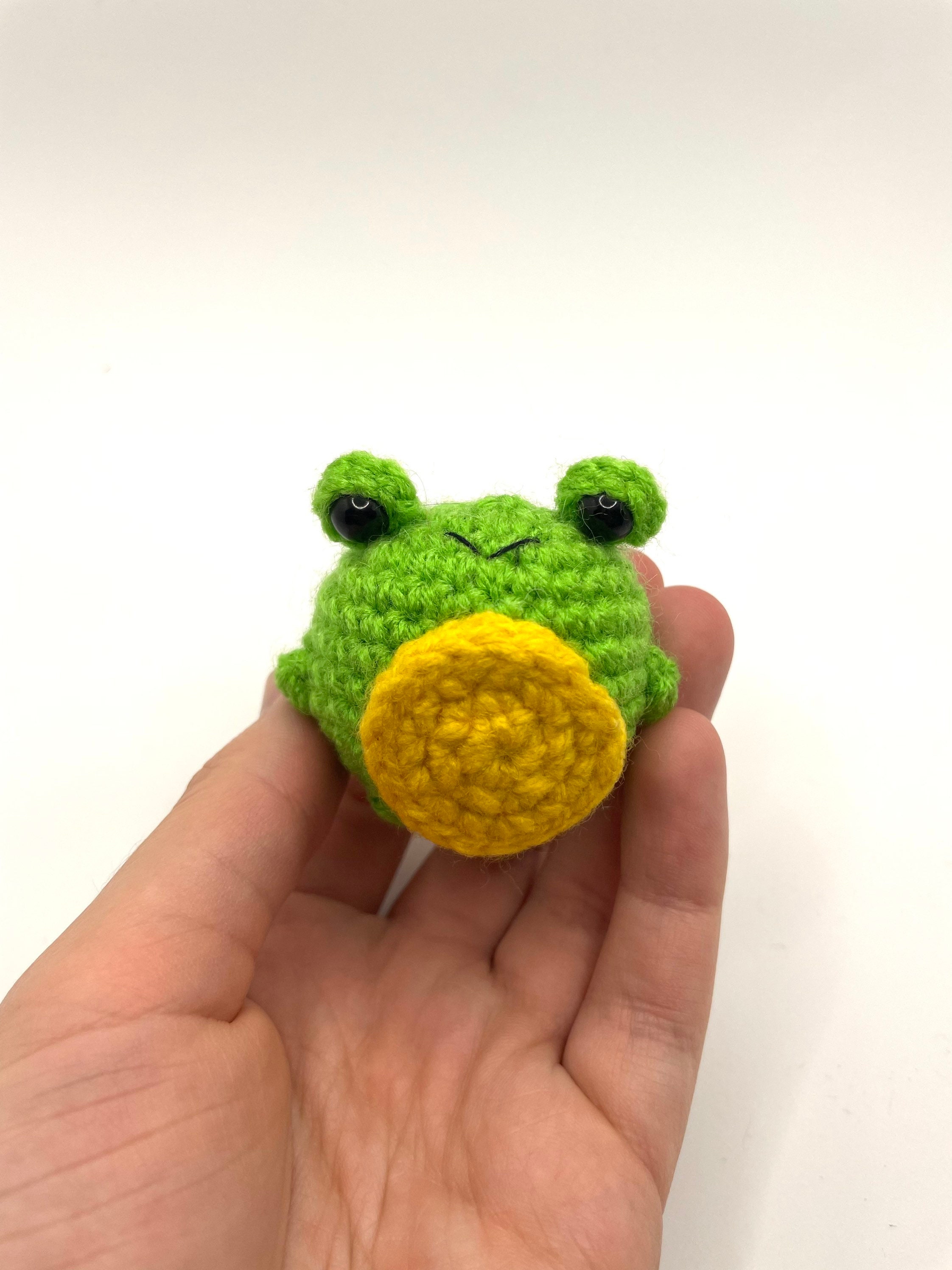 Crochet Frog Mini Amigurumi Plushie Keychain - Etsy