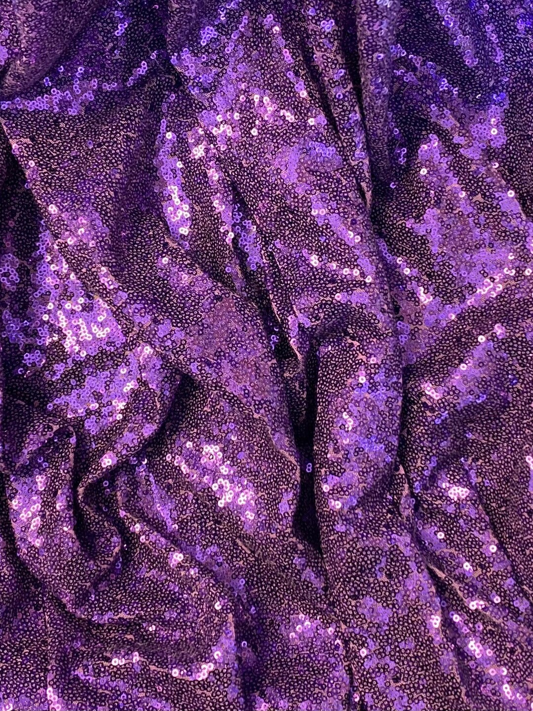 Purple Stretch Sequin Fabric - Etsy