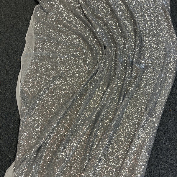 Silver Sequin Linen - Etsy