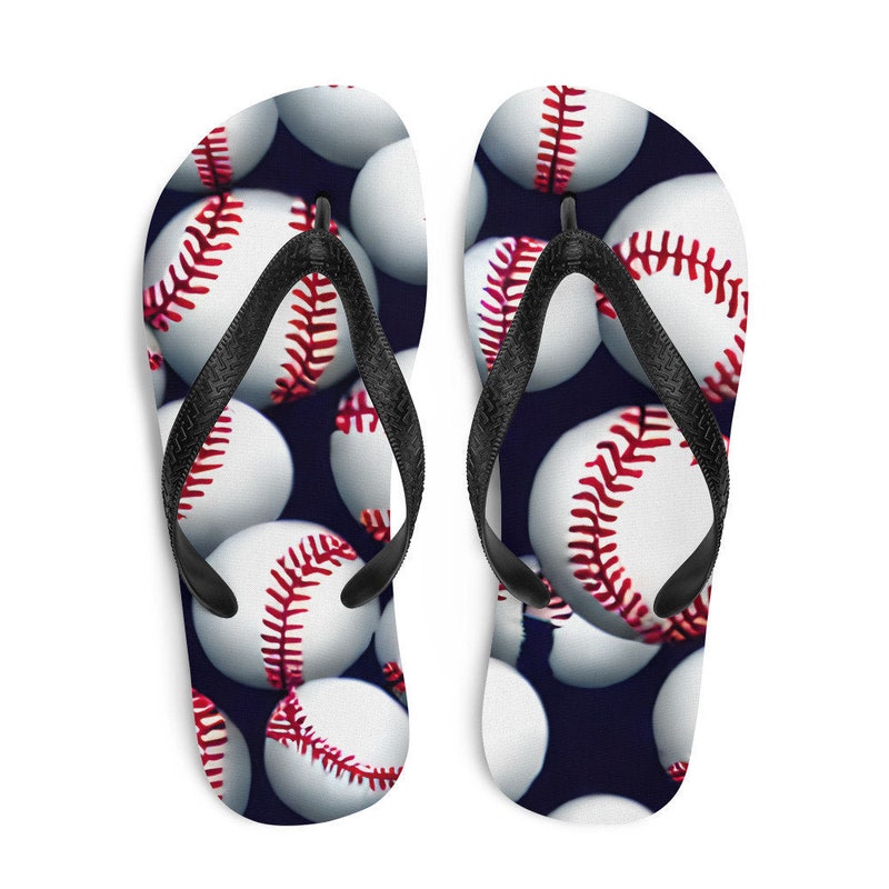 Baseball Flip Flops - Etsy
