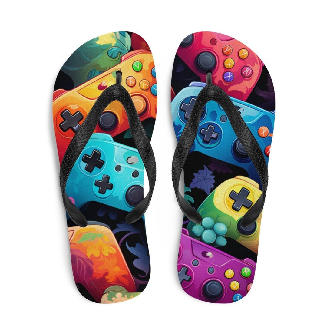 The Gamer Flip-flops - Etsy