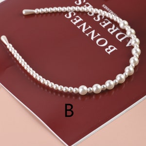 Pearl Headbandvintage Pearl Headbandautumn Pearl - Etsy