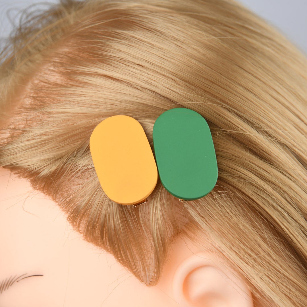 Clearance Ellipse Hair Clip,cute Hair Clips for Girl,candy Color Hair ...