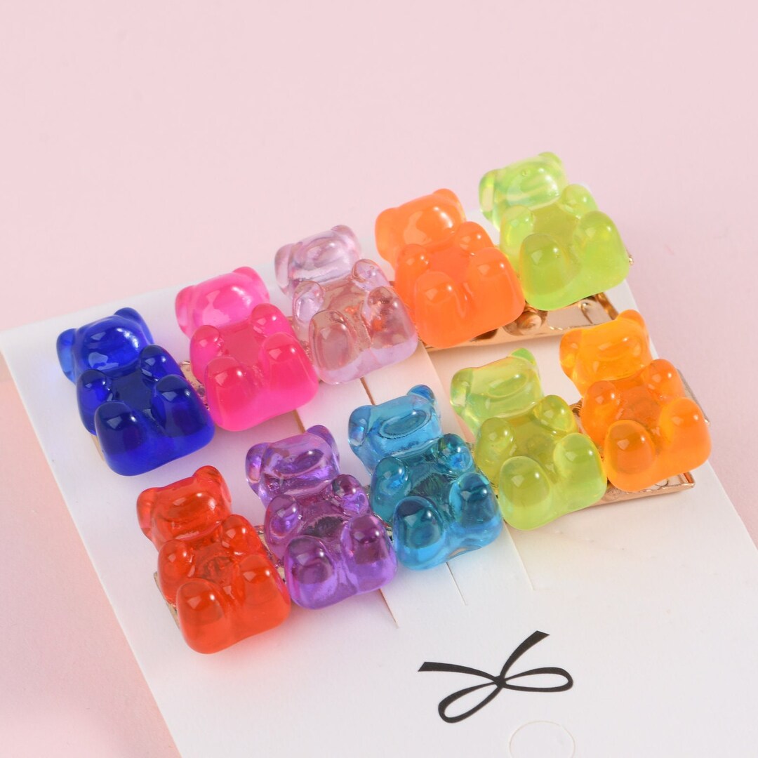 Teddy Bear Hair Clip Hair Clip for Toddlers Spring Hair - Etsy