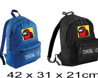 Among Us Hoodie Game Crewmate SUS Impostor Backpack - Etsy UK
