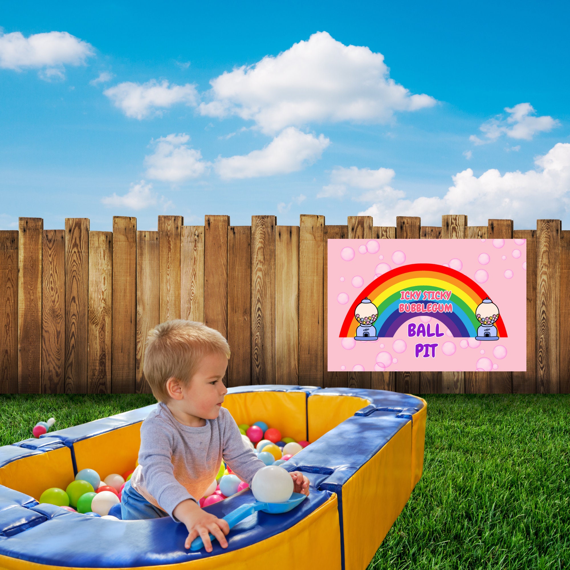 Get Creative With Our Downloadable Birthday Ball Pit Sign Make Your ...