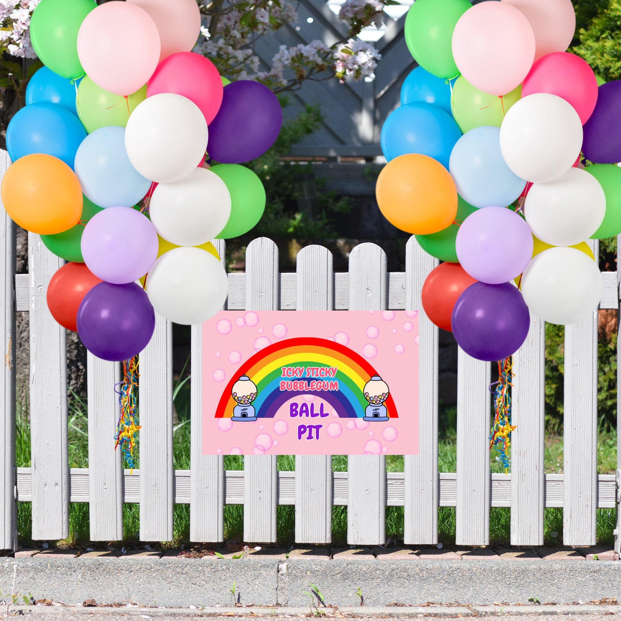 Get Creative With Our Downloadable Birthday Ball Pit Sign Make Your ...