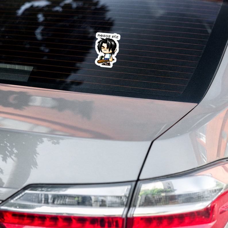 Mesos PLZ Maplestory Sticker: Nostalgic Anime Gamer Car Decal - Etsy