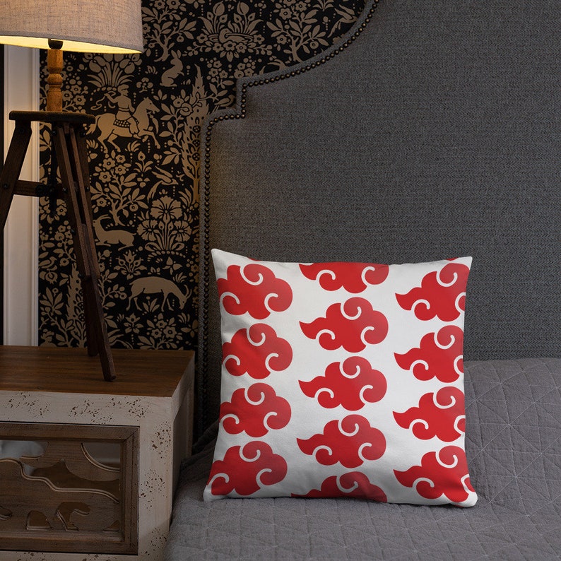 Red Crimson Clouds, Red Asian Clouds, Japanese Anime Clouds Aesthetic ...