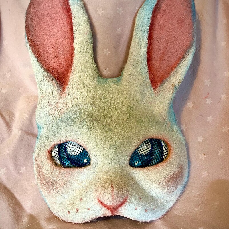 White Rabbit Mask - Etsy