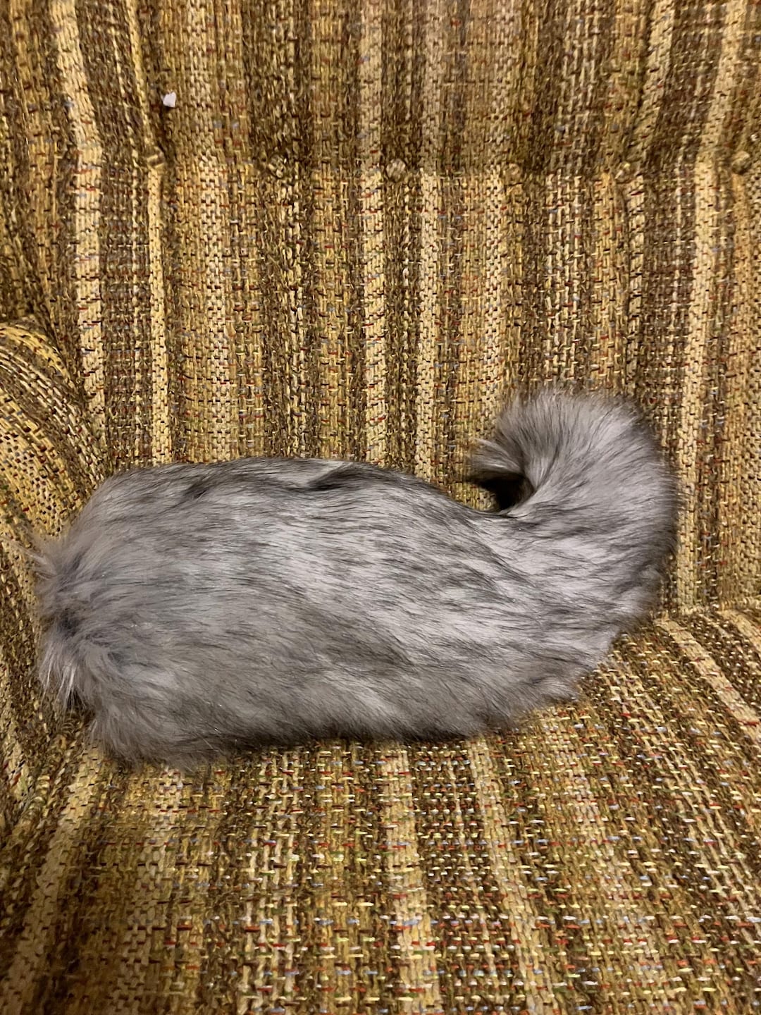 Fluffy Grey Wolf Fursuit Belt Tail - Etsy