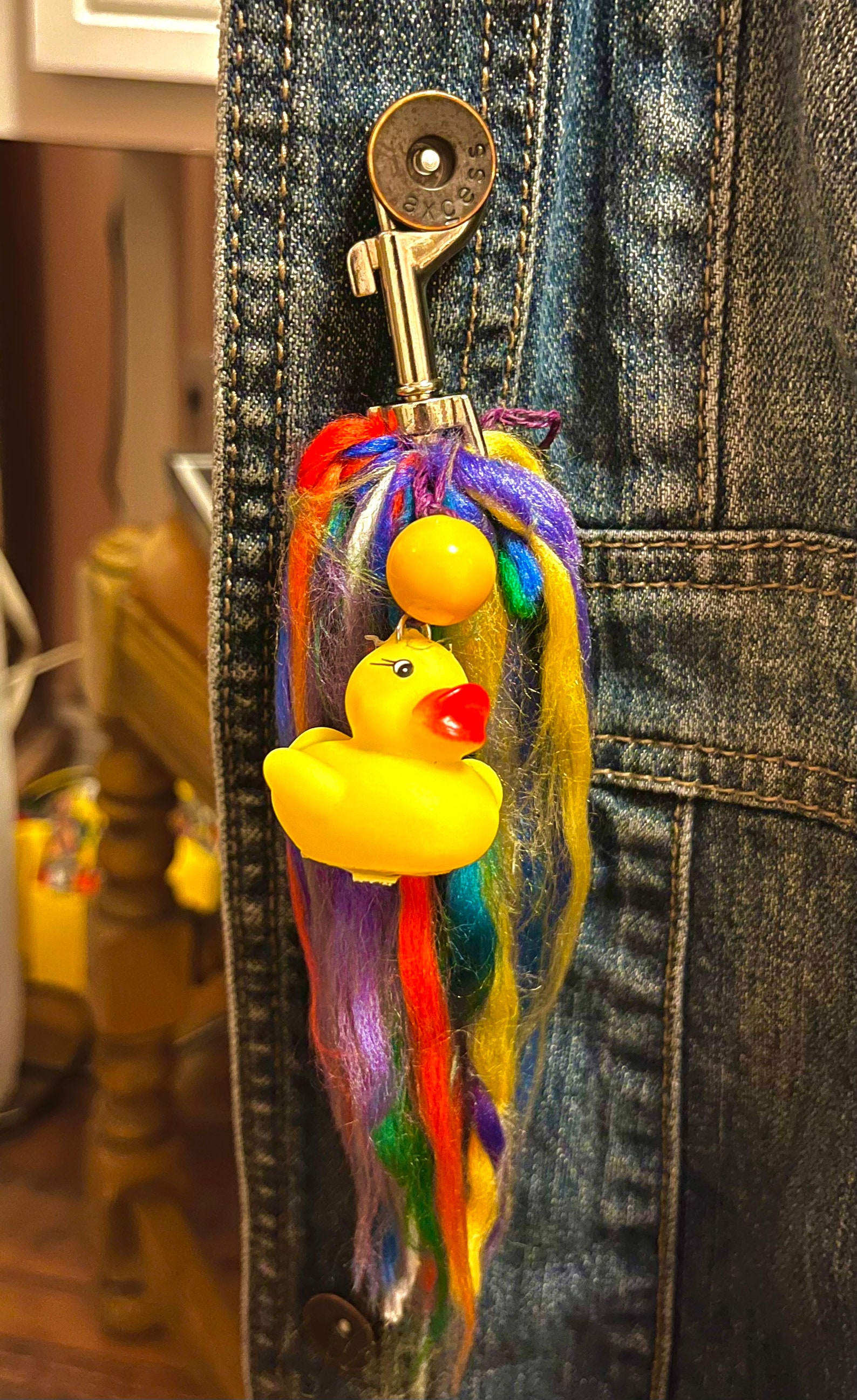 Clowncore/weirdcore/kidcore Primary Colored Yarn Fur/tail - Etsy Ireland