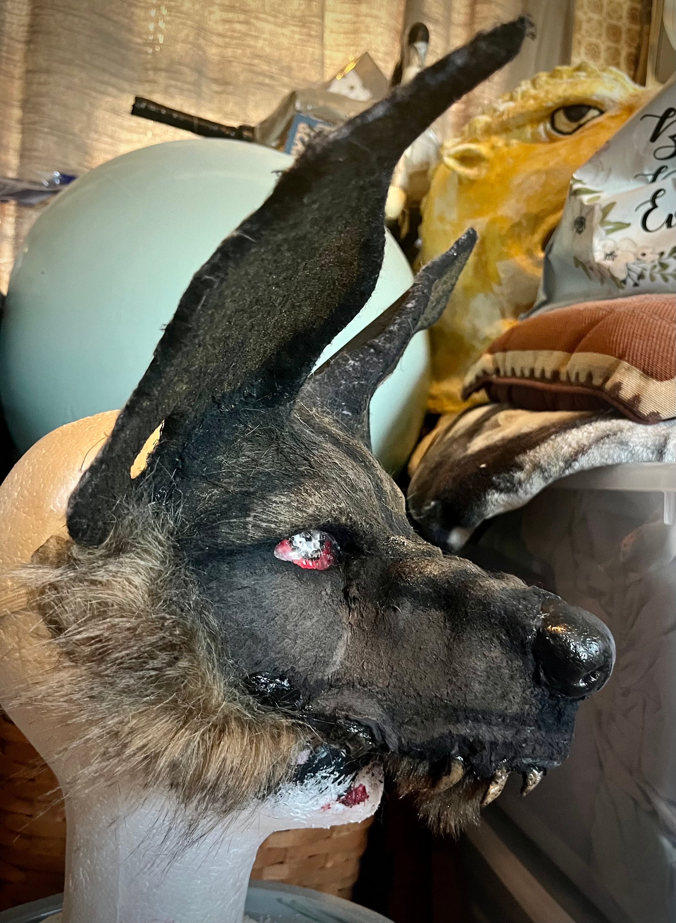Hellhound/werewolf Therian Costume Mask - Etsy