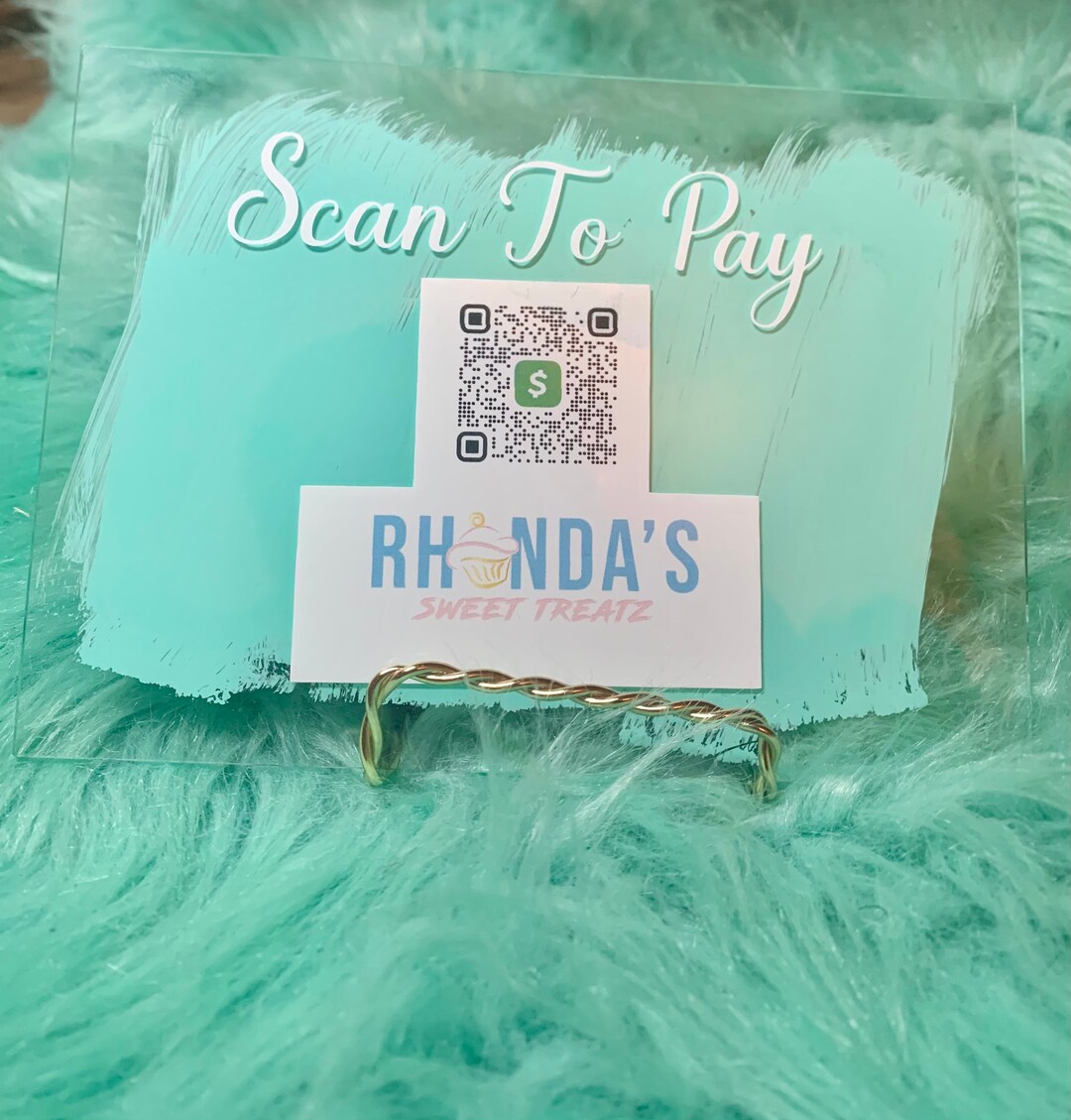 Contactless Cash App Signbusiness Sign Pop up Shop Sign Glass Sign - Etsy
