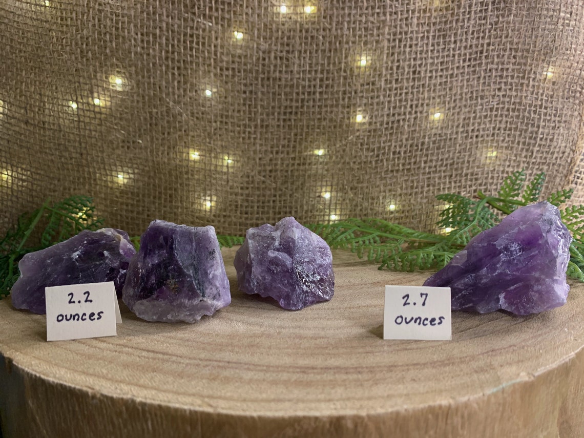 Dark Amethyst Shards Rough Amethyst Various Sizes - Etsy