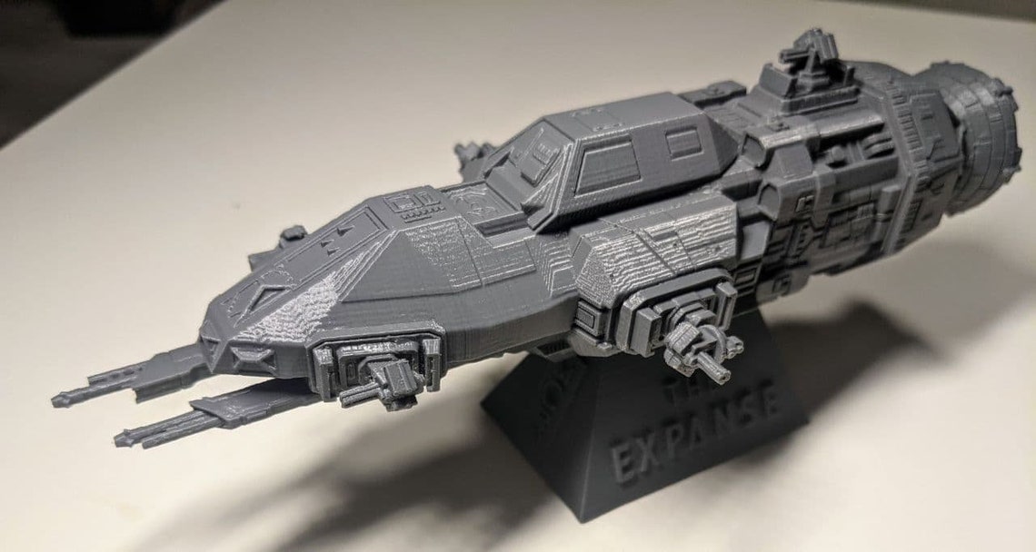 The Expanse Rocinante Ship 3D Printed PLA Model 8.3inches Long | Etsy ...