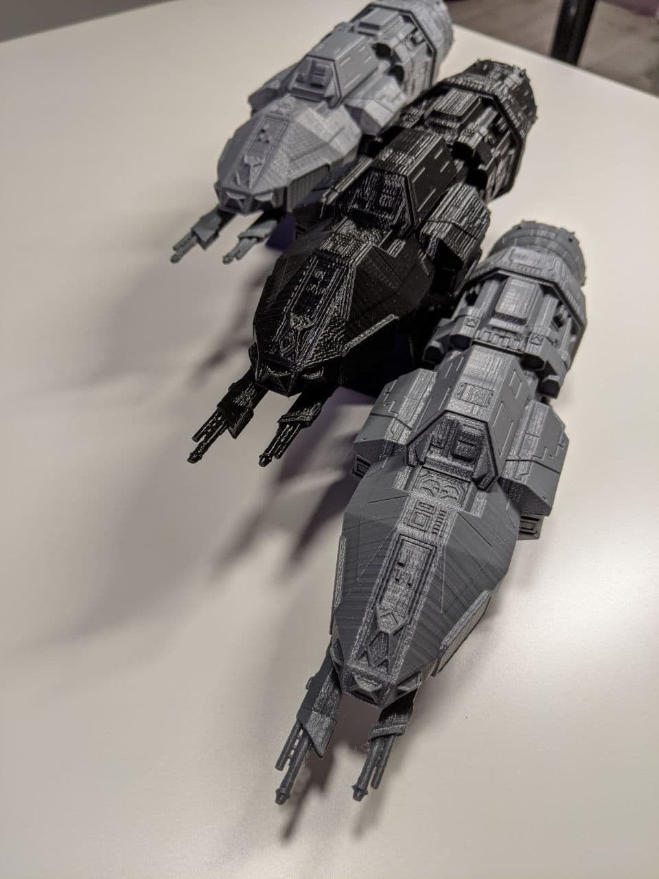 The Expanse Rocinante Ship 3D Printed PLA Model 8.3inches Long 210mm ...