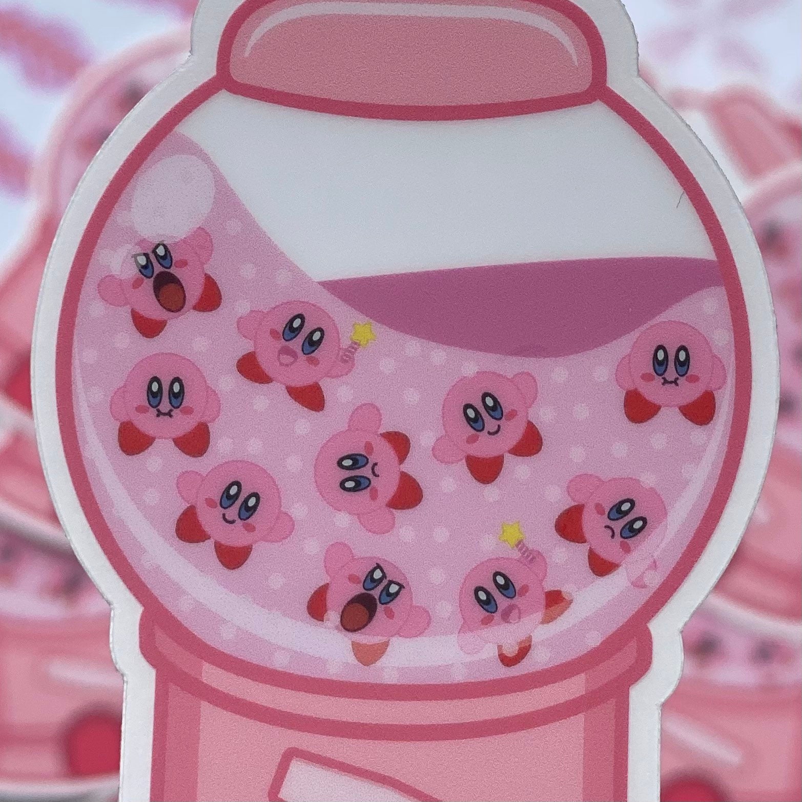 Kirby Kandy Dispenser Sticker Decal Video Game Water Bottle Sticker ...