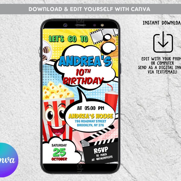 Popcorn and Movies - Etsy