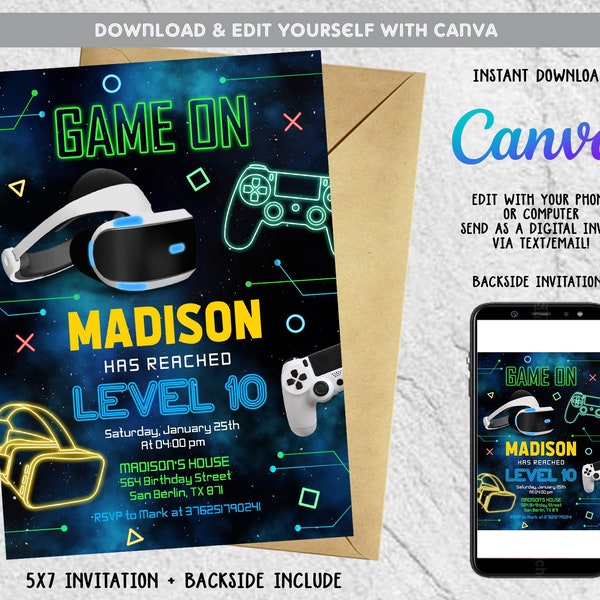 Virtual Reality Birthday - Etsy