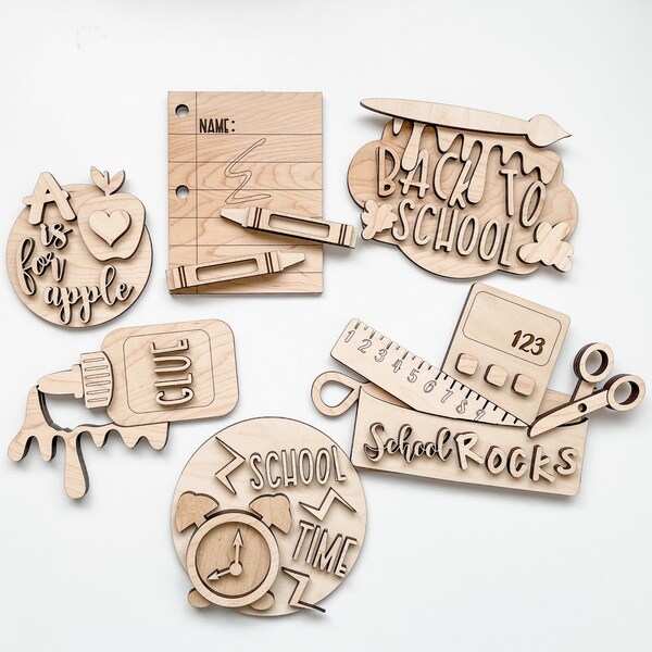 Back to School Tiered Tray Decor - Etsy