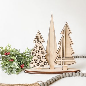 Christmas Tree DIY Wood Blanks, Unfinished Wood Christmas Blanks to ...