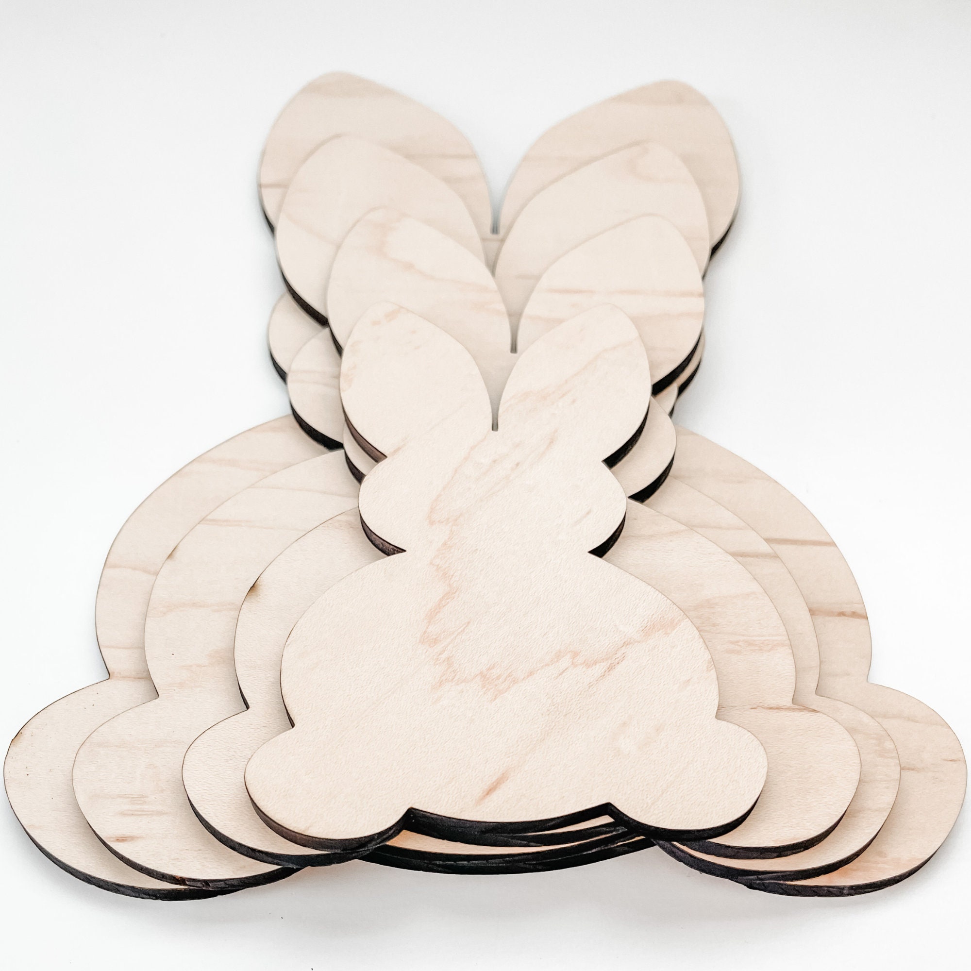 Easter Bunny Rabbit DIY Wood Blanks to Decorate Unfinished - Etsy