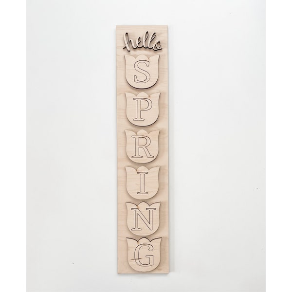 Spring Porch Sign - Etsy