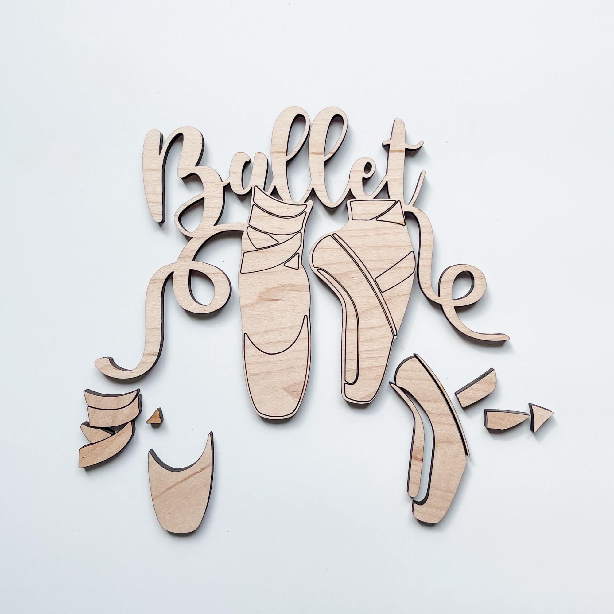 Ballet Dance Tiered Tray Unfinished DIY Wood Kit Blanks to - Etsy