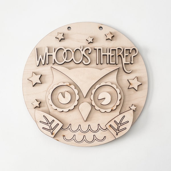 Owl Door Hanger - Etsy