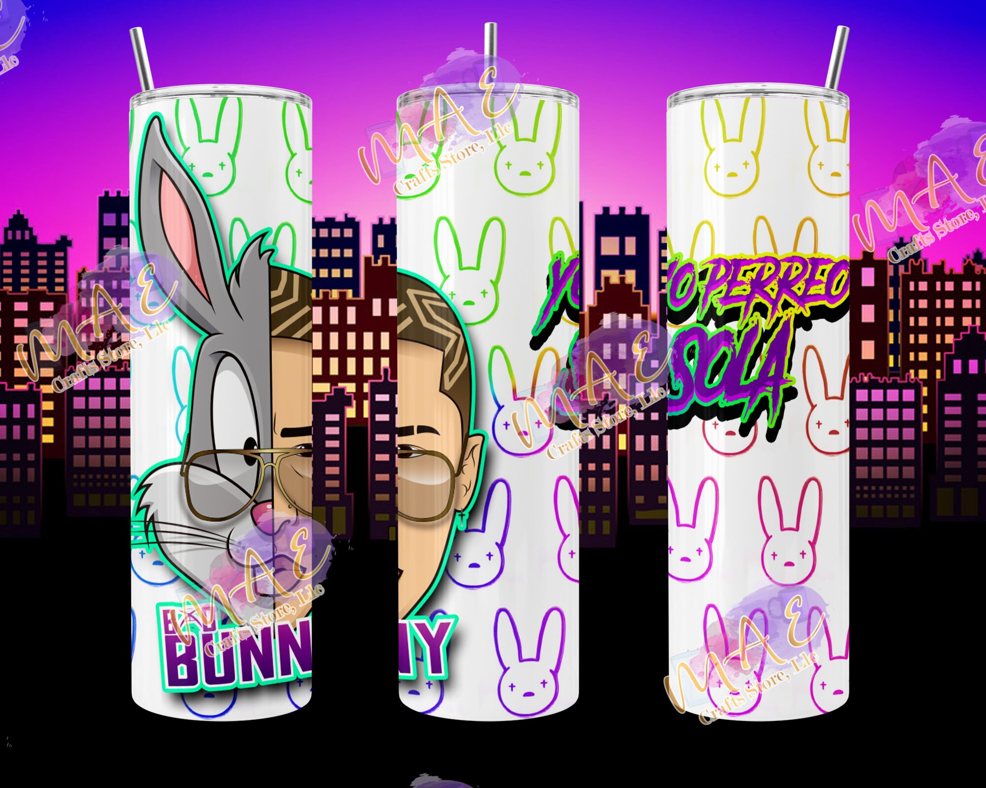 Digital Prints Budz Bunny Hookah tumbler sublimation wrap design png ...