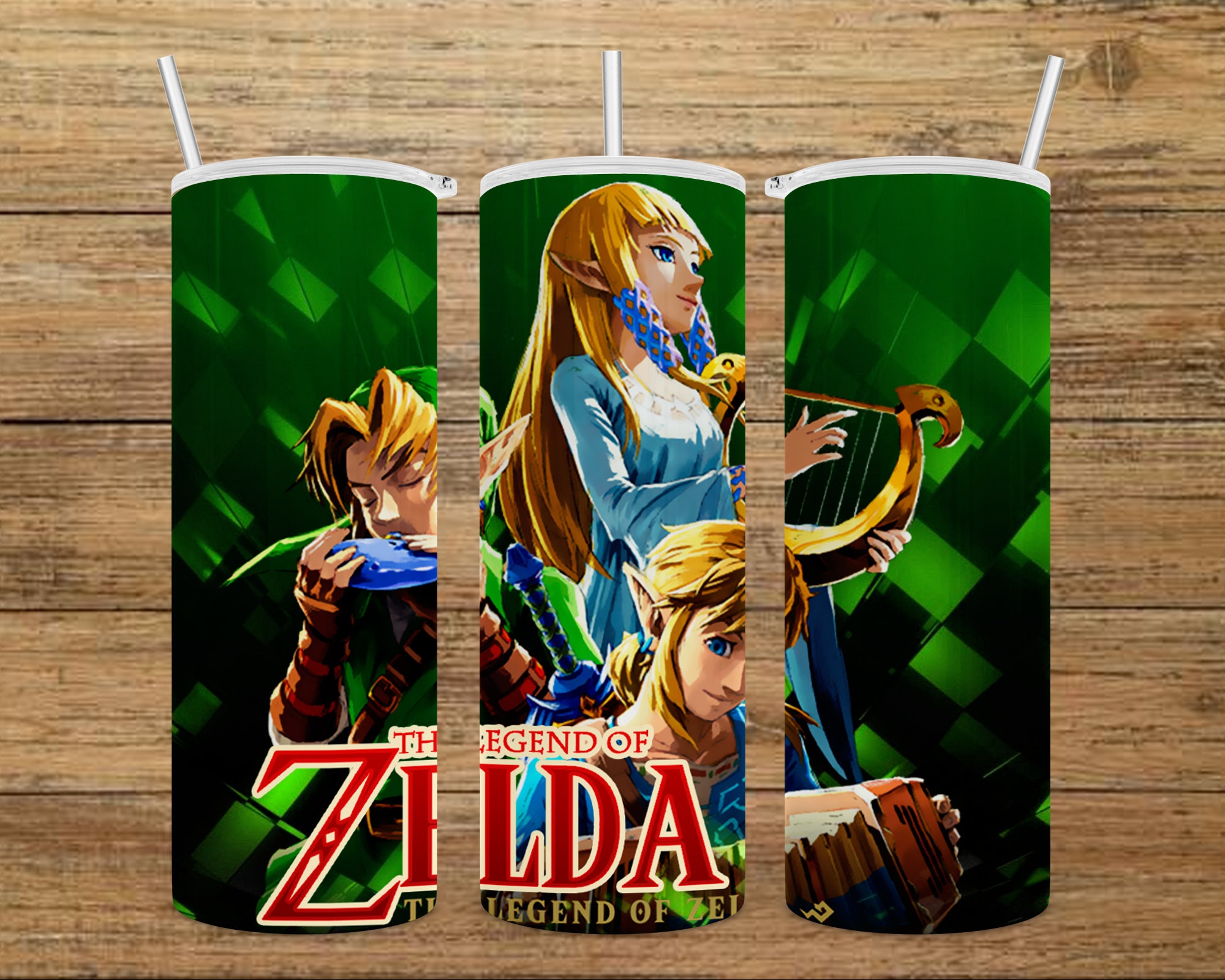 Zelda 20 Onz - PNG Template | Skinny Wrap 20 Oz |the Legend of Zelda ...
