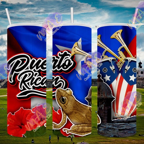 Puerto Rico Sublimation Tumbler Digital Sublimation - Etsy