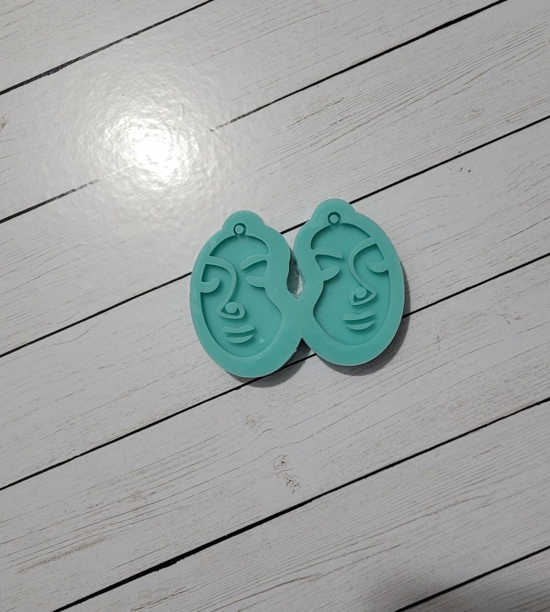 Woman Face Earrings Molds - Resin -silicone Mold - Molds for Resin - Etsy