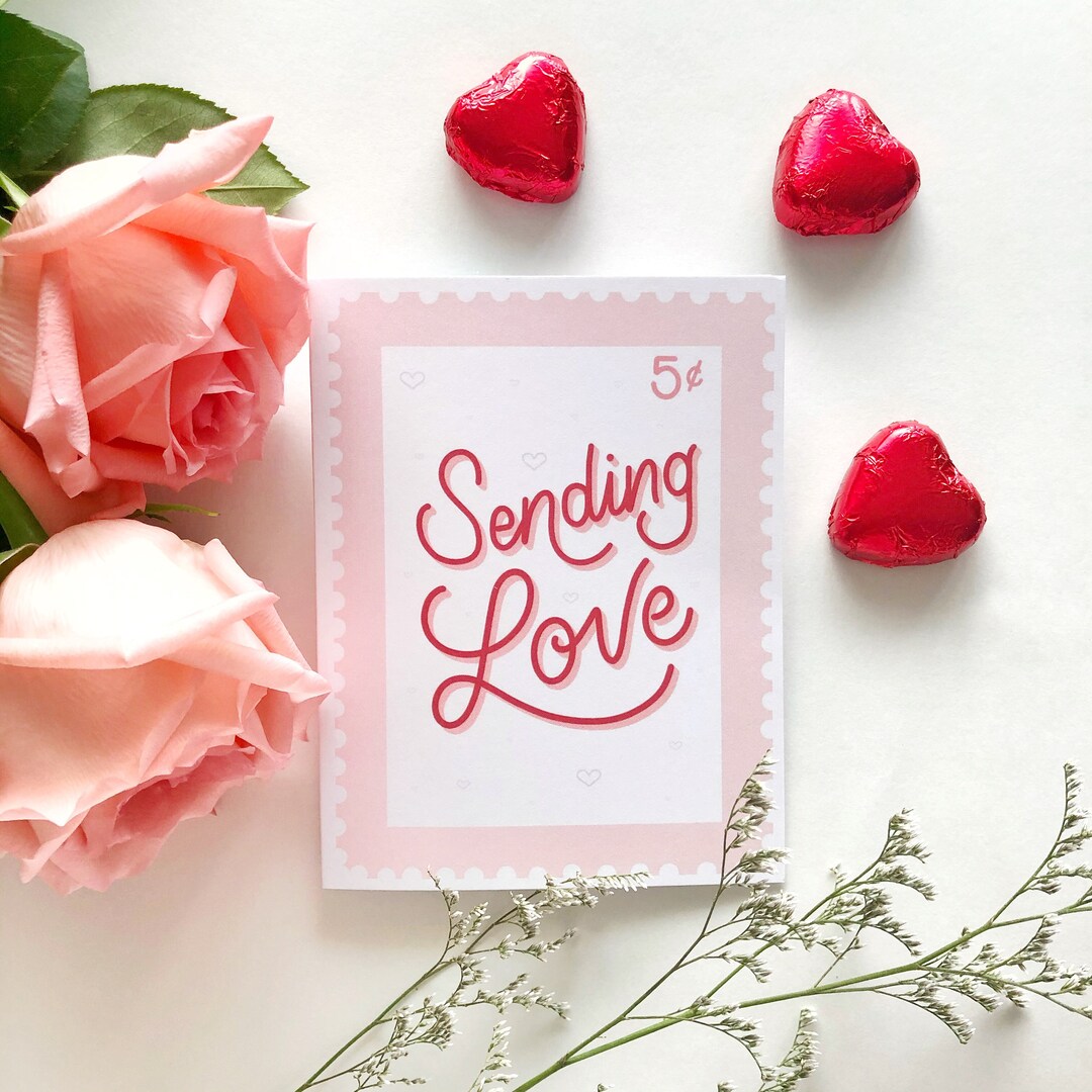 Sending Love Card | Thinking of You Card | Friendship Greeting Card ...