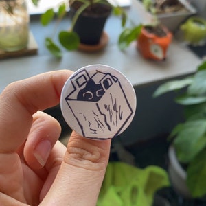 Cat in Bag Pin 1.5 In// Cat Pin/ Cute Cat Pin/ Kitty Pin/ Black Cat Pin ...