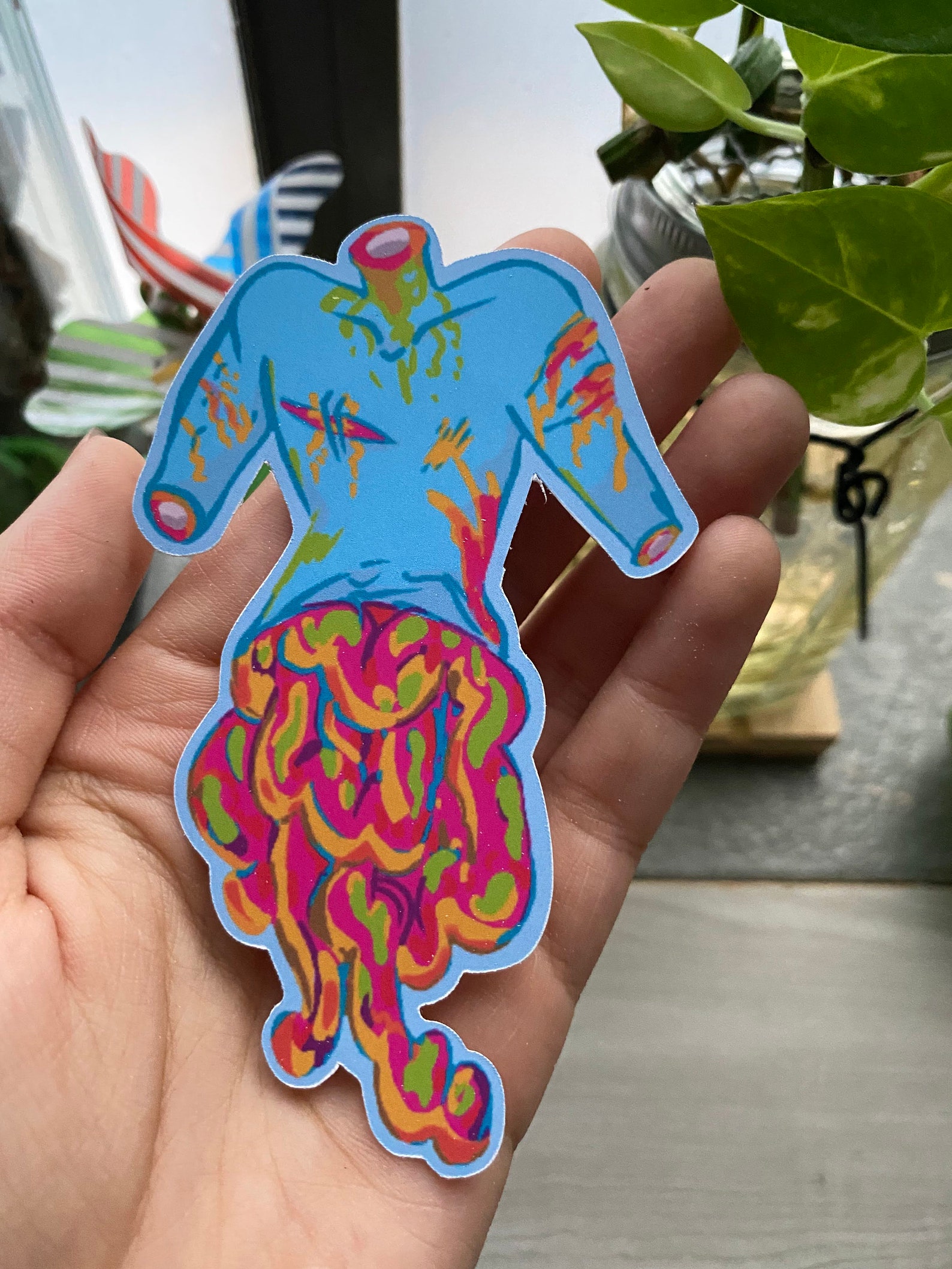 Spilling Intestines Sticker: Candy Gore, Laminated Waterproof - Etsy