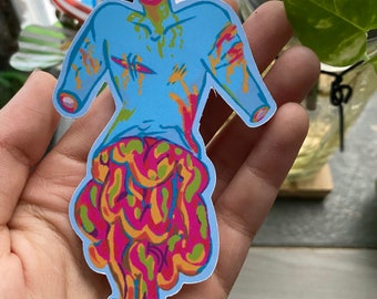 Spilling Intestines Sticker: Candy Gore, Laminated Waterproof - Etsy