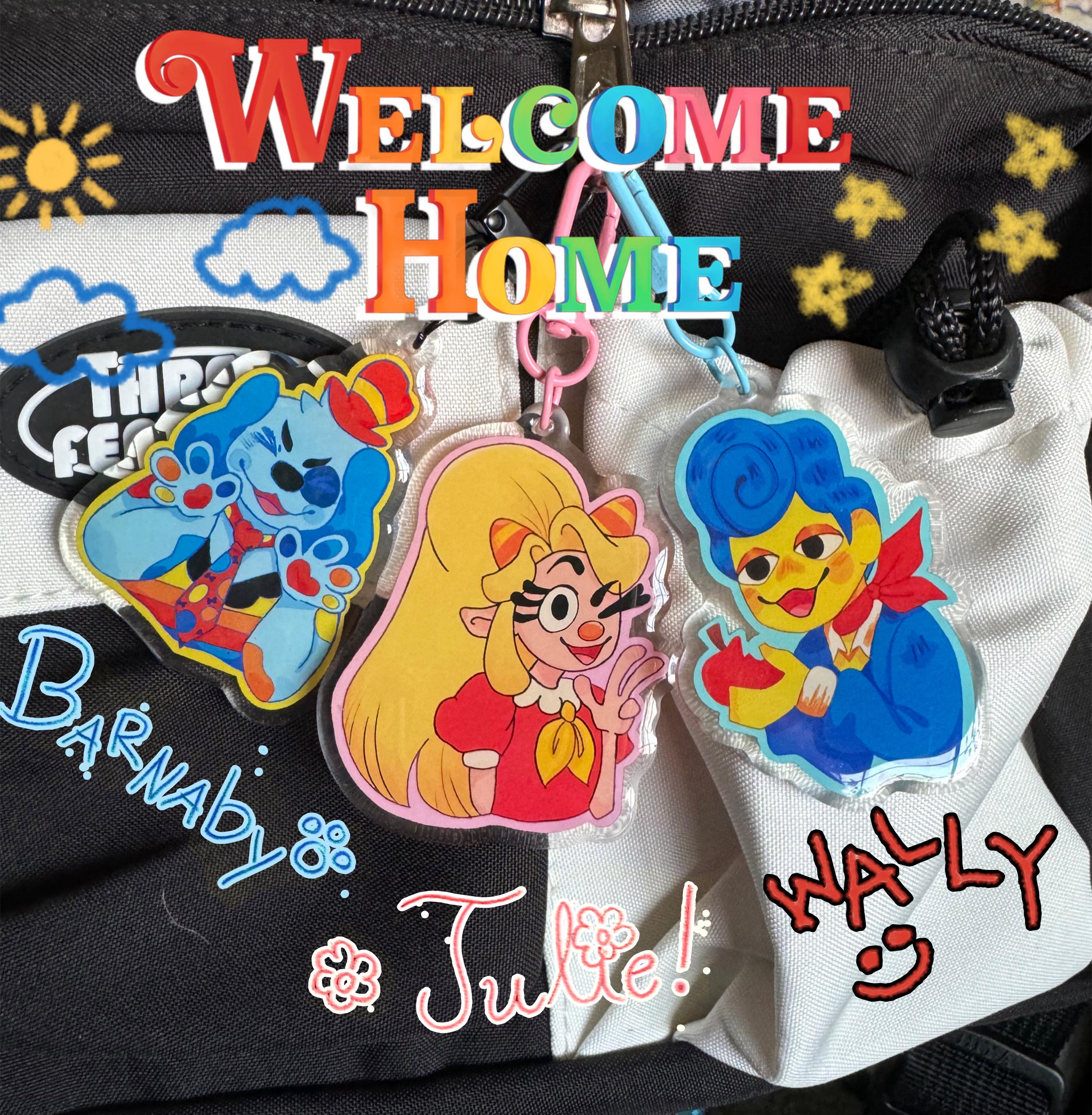 Welcome Home Acrylic Keychain | Double Sided 2.5"// Clowncore Acrylic ...