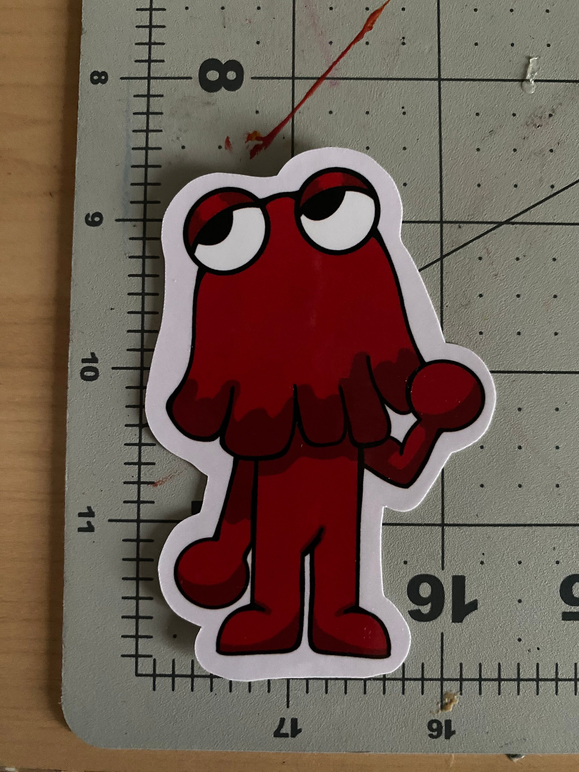 DHMIS Waterproof Stickers: Red Guy, Yellow Guy, Duck - Etsy