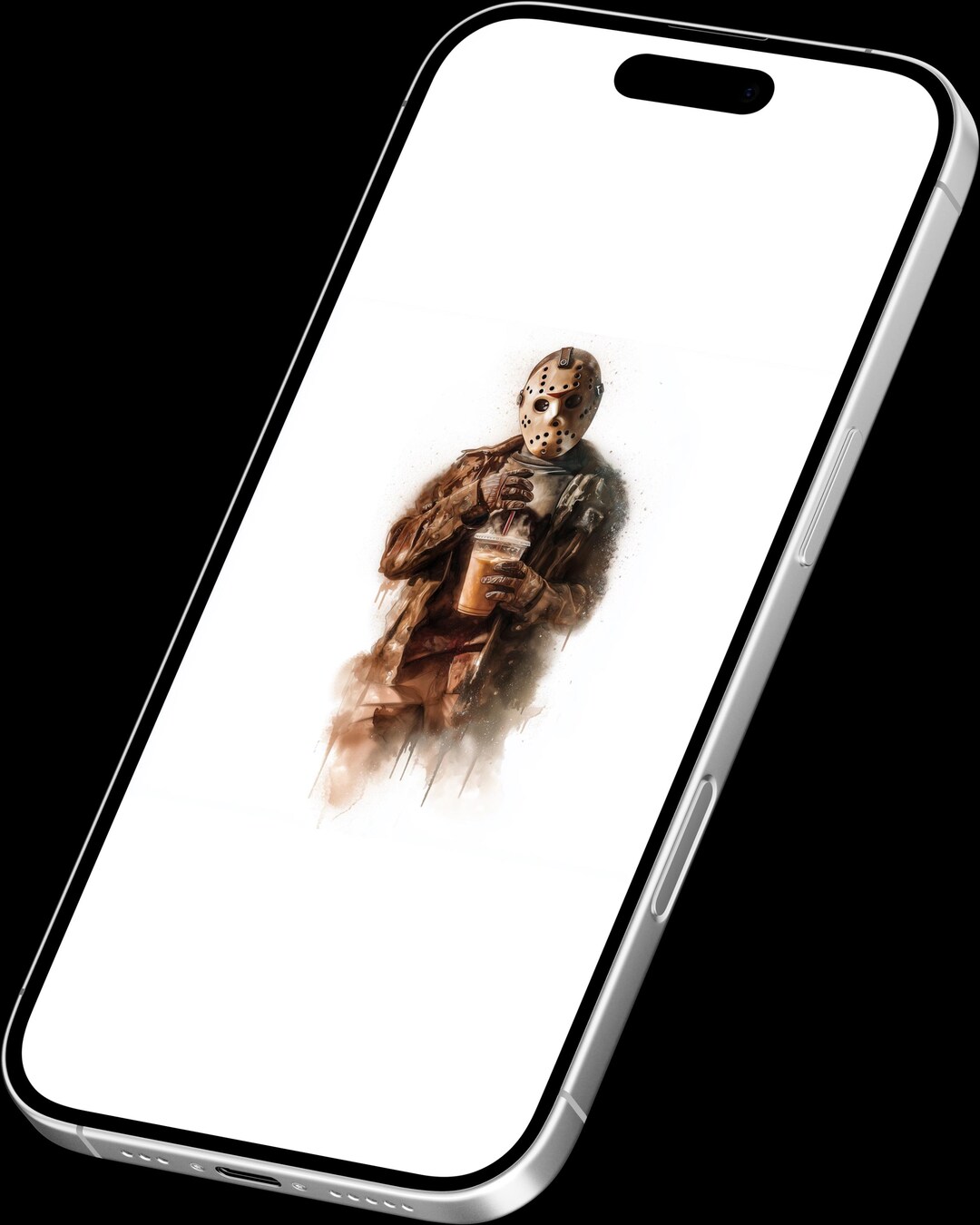 Jason Voorhees Iced Coffee Phone Wallpaper: Halloween Horror Jpegs ...