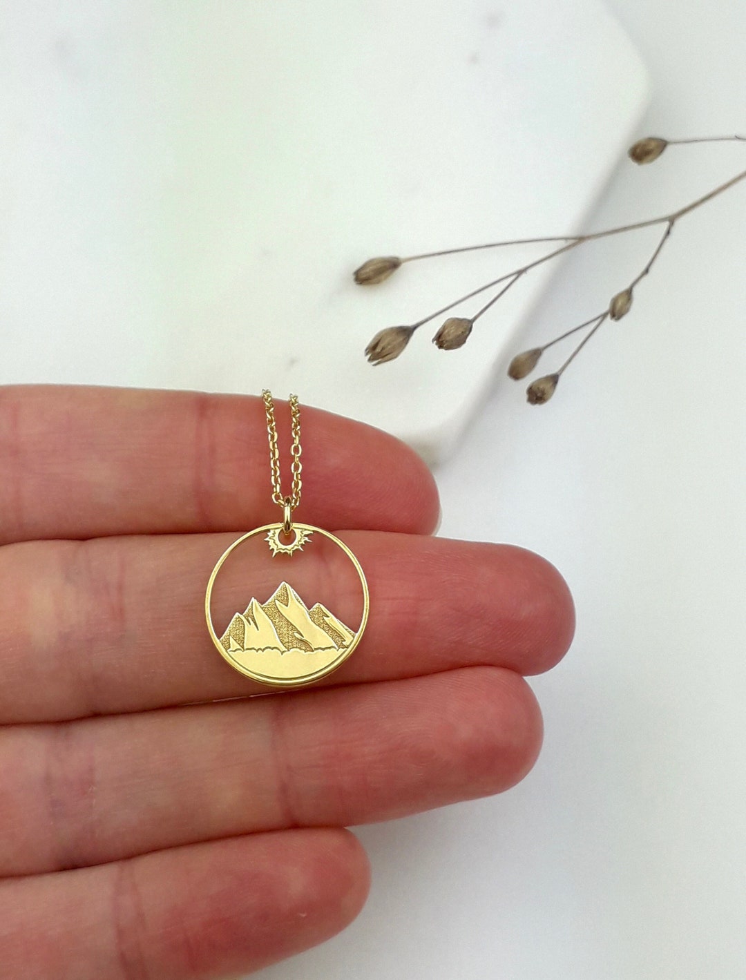 Berg Kette gold 925er Sterling Silber - Etsy.de