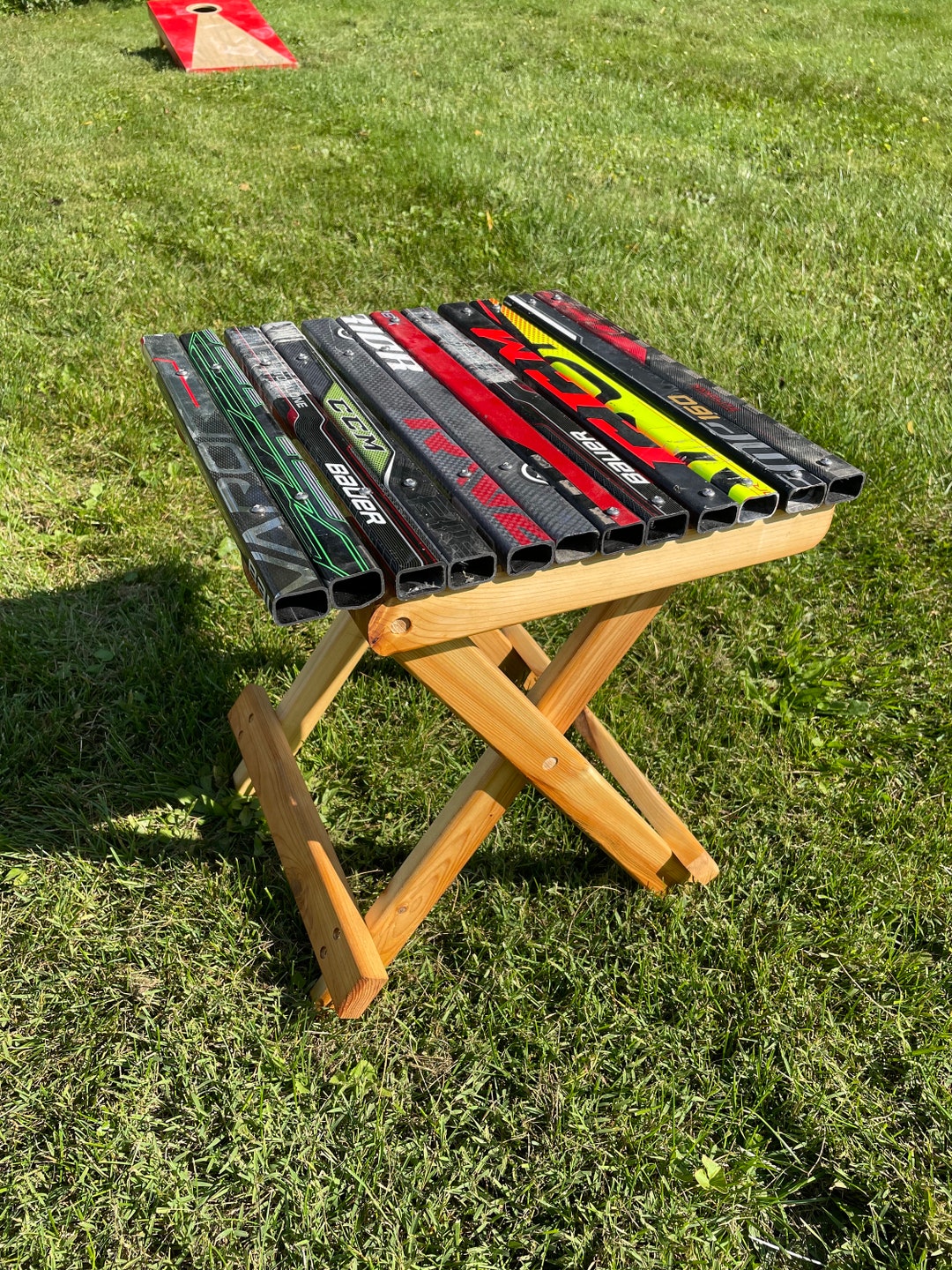 Hockey Stick Cedar Adirondack Side Table - Etsy