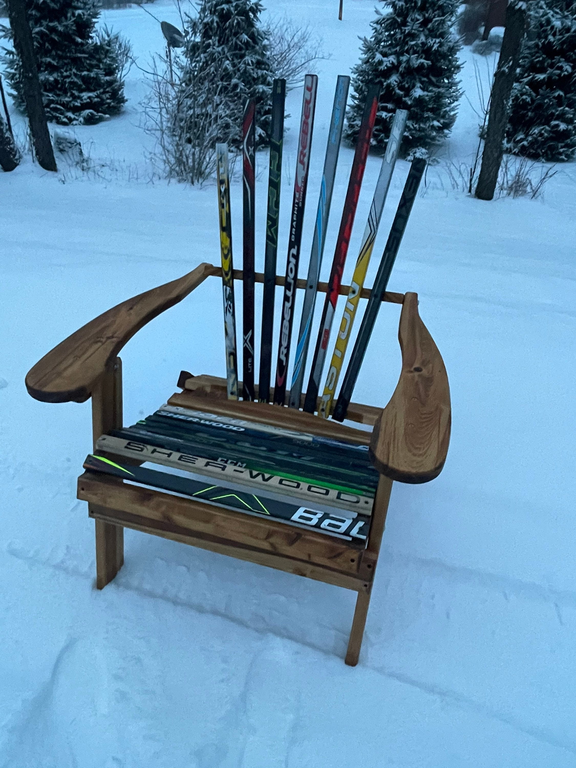 Folding Hockey Stick Adirondack Chair - Etsy